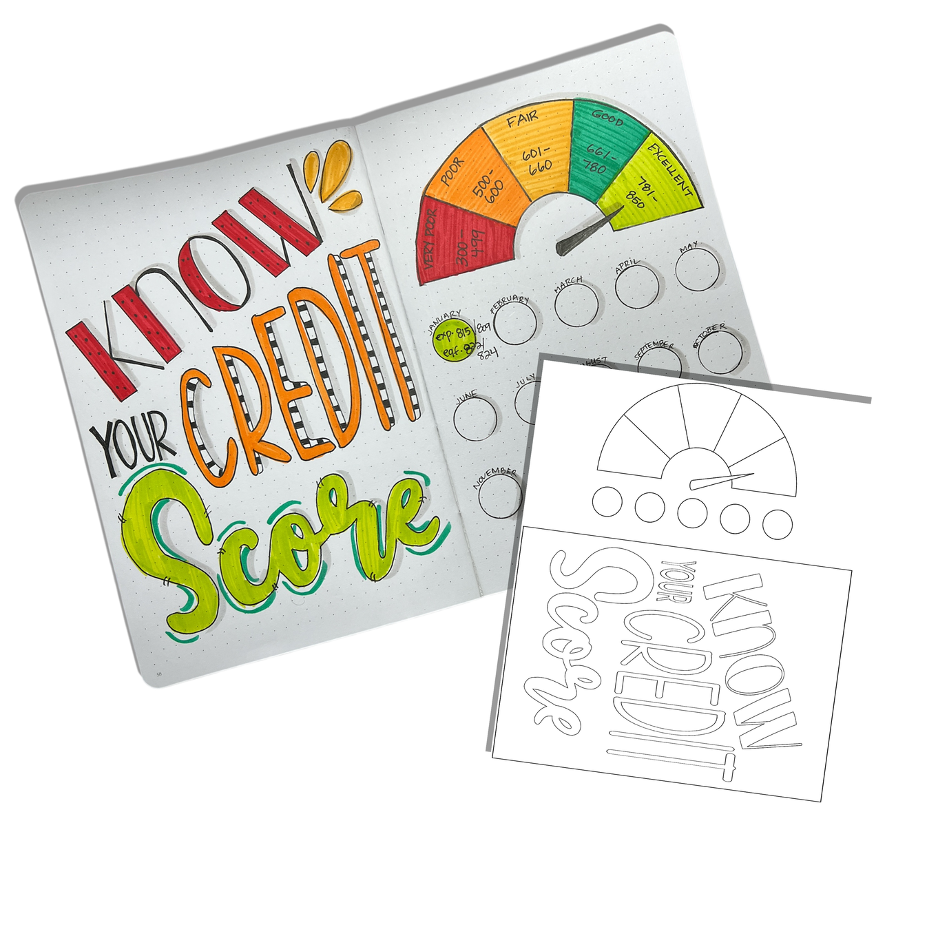 Credit Score Tracker Printable – Stamp Anniething